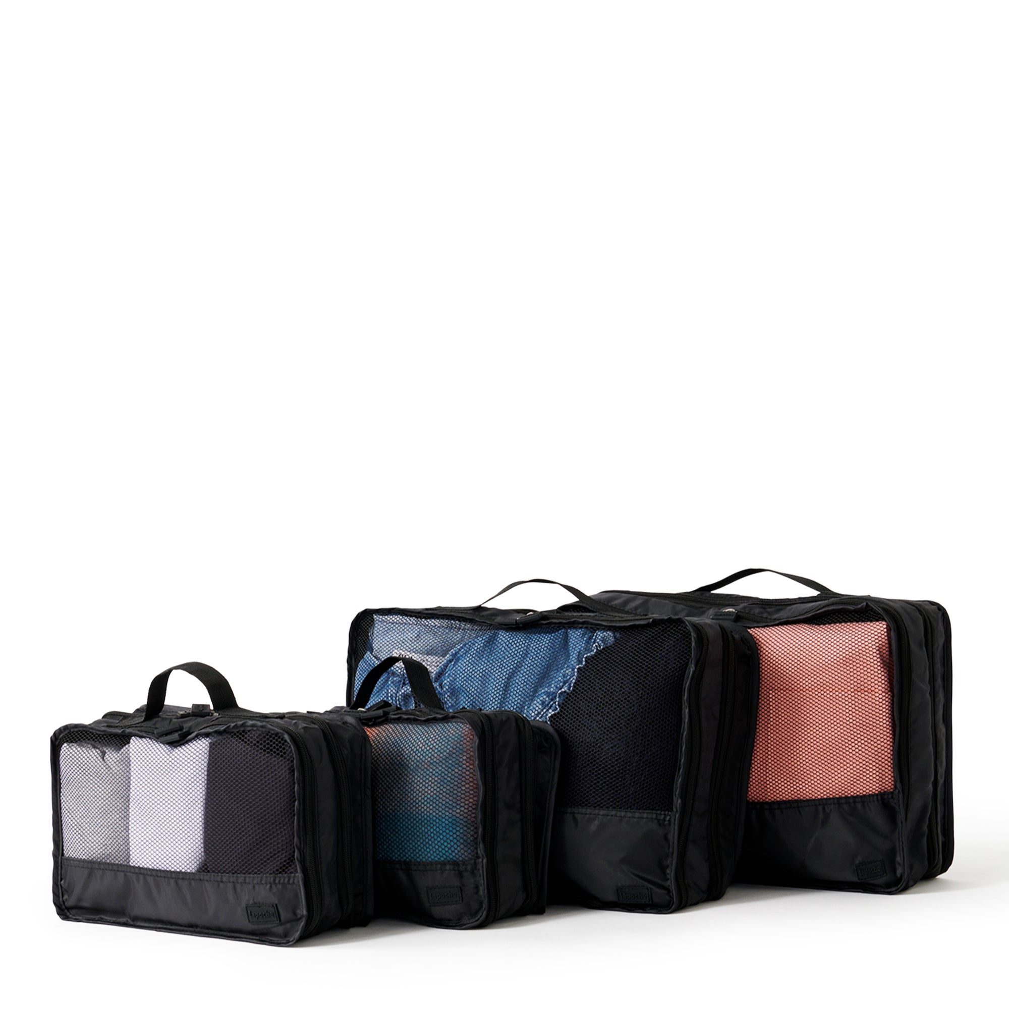 Garment Cube Four Pack - Black | Lapoche